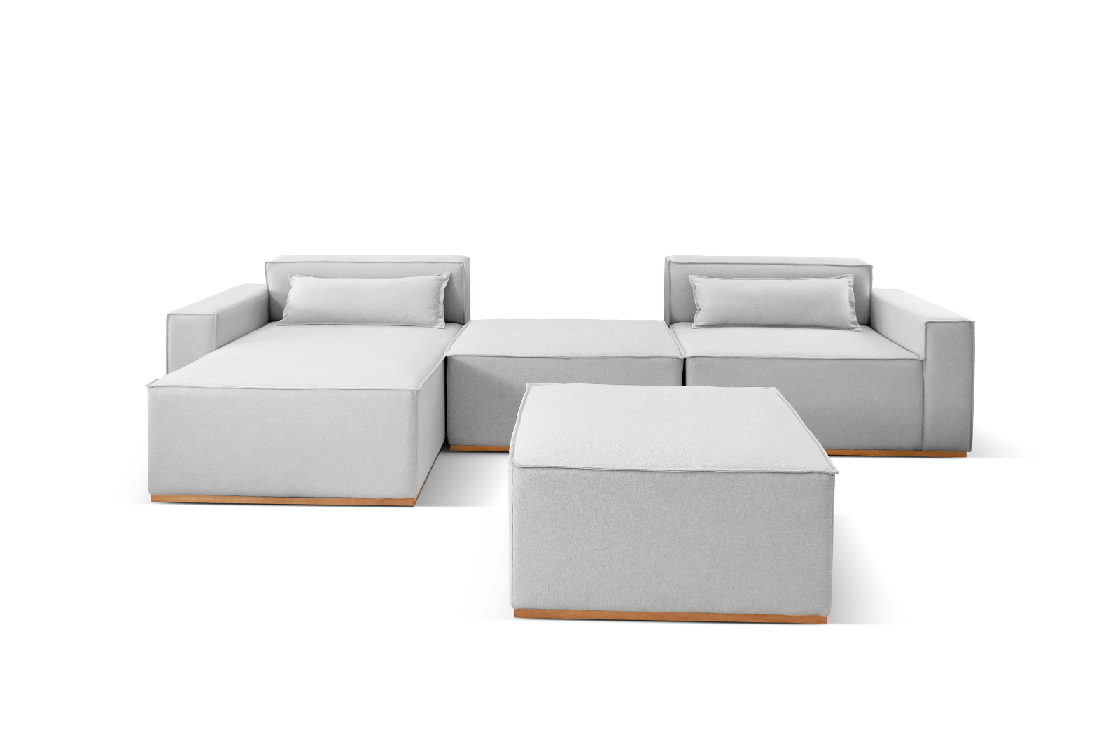 Sofá Modular Tetris 4 ou 3 Lugares com Chaise